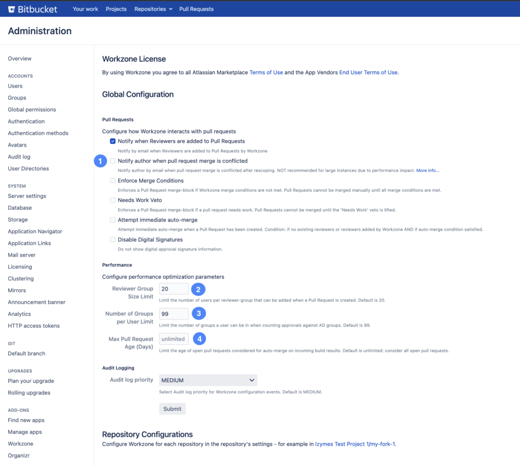 Workzone Global Settings (hooks and performance settings) - Atlassian Apps for Efficient Teams