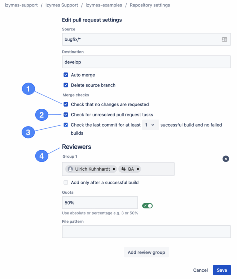 Context-Aware Pull Request Workflows with Branch Configurations